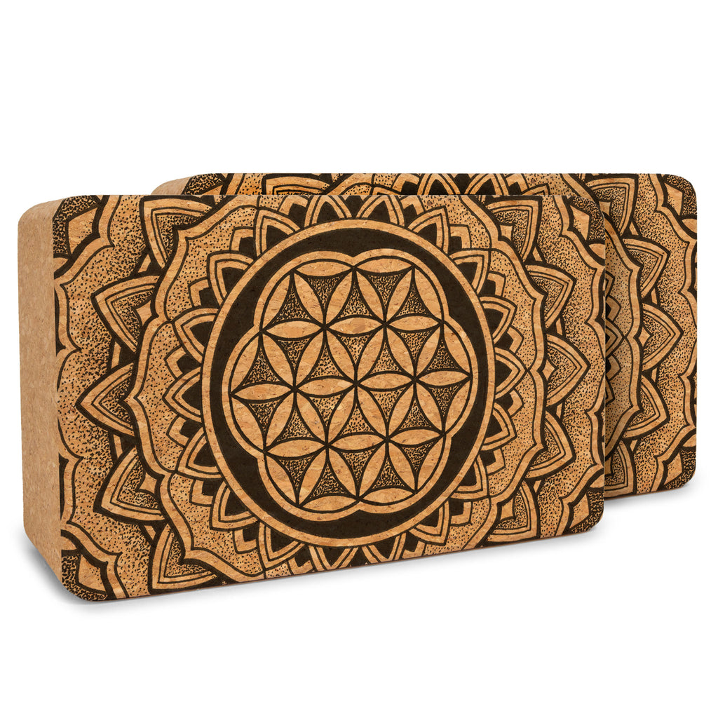 Unique Artist Designed Cork Yoga Block Set - Sustainable & Durable ...