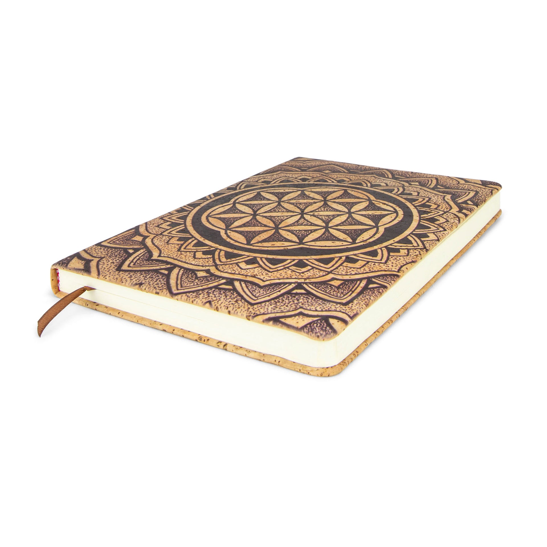 Cork Journal Book with Mandala Art Design - Travel Friendly – Yoloha Yoga