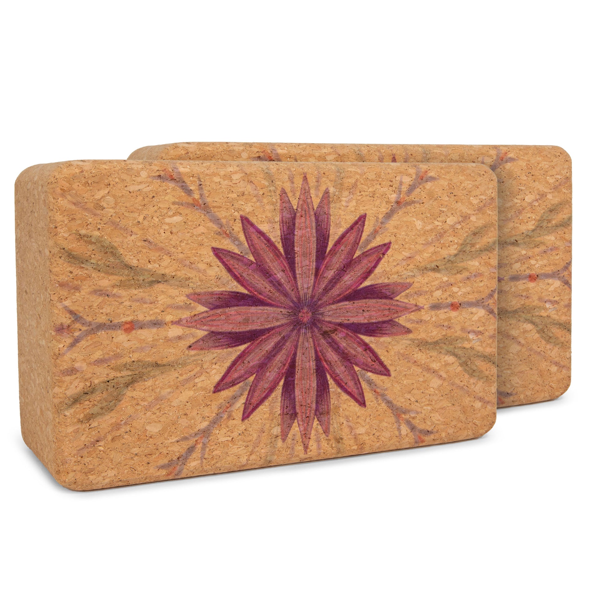 Unique Artist Designed Cork Yoga Block Set - Sustainable & Durable ...