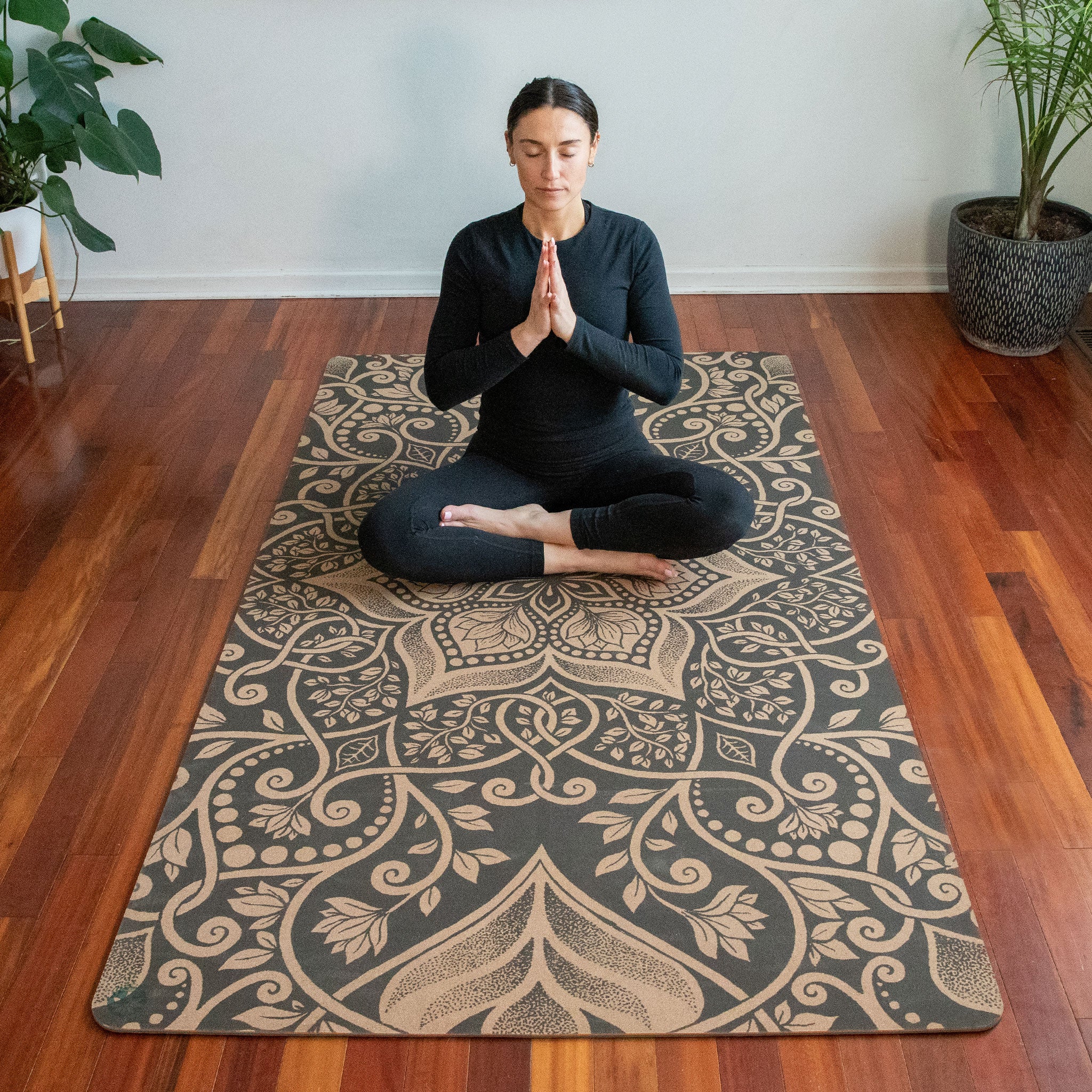 Extra Large Unity Pro Cork Yoga Mat with Bohemian Art Style – Yoloha Yoga