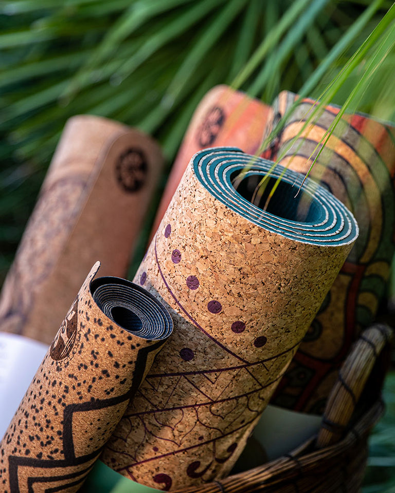 Cork Expandable Floor Mat - The Best Natural Gym Flooring – Yoloha Yoga